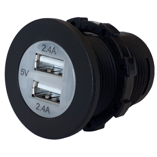 Porta USB per il tuo camper. Diametro Ø37 x 50mm