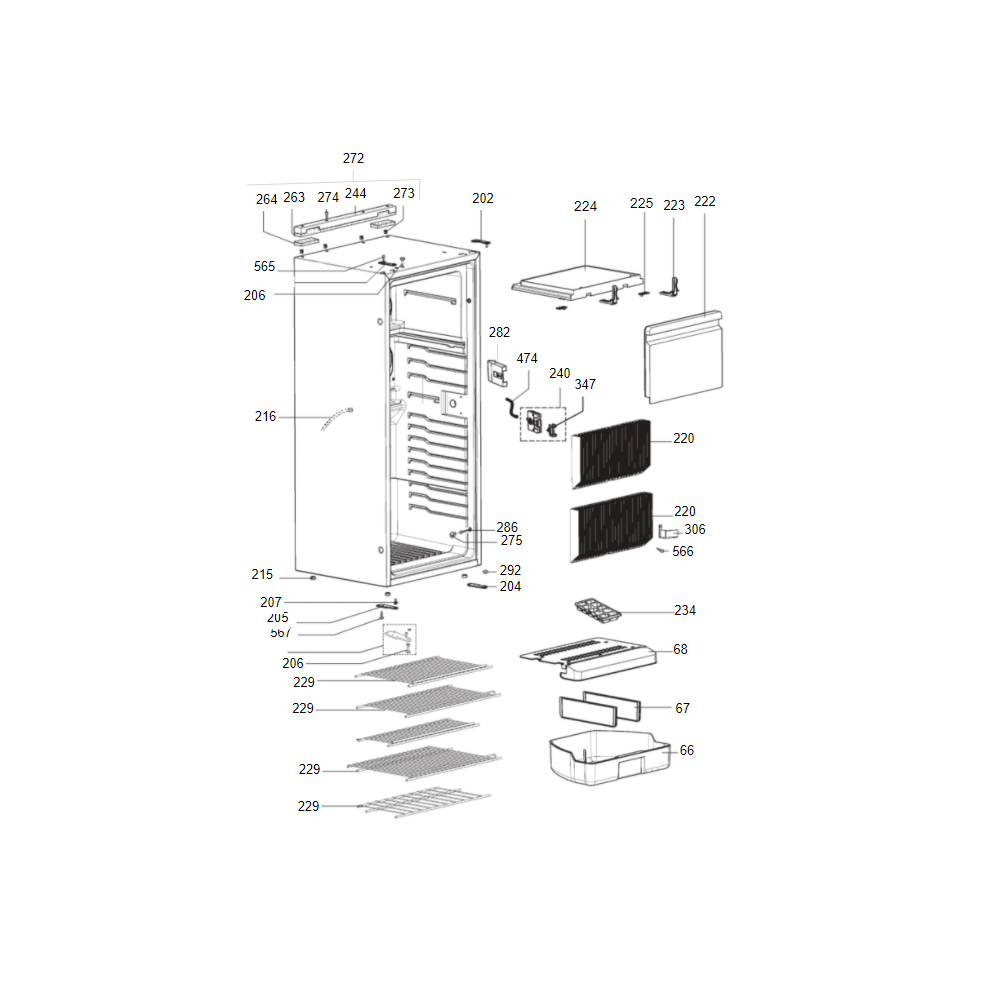 Ricambi frigo Dometic serie 8 mod. RML 8555 Dx - Mobile