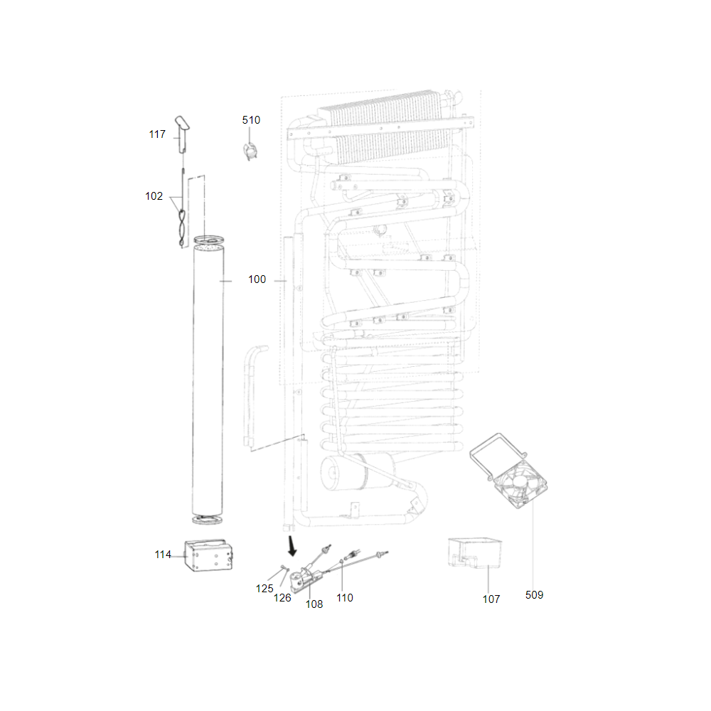 Ricambi frigo Dometic serie 8 mod. RML 8555 Dx Refrigerante