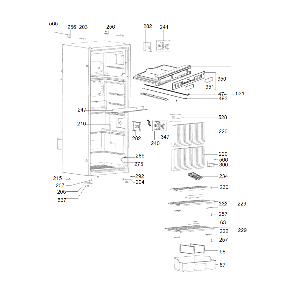 Ricambi frigorifero Dometic serie 8 mod.RMD 8501 Sx - Mobile