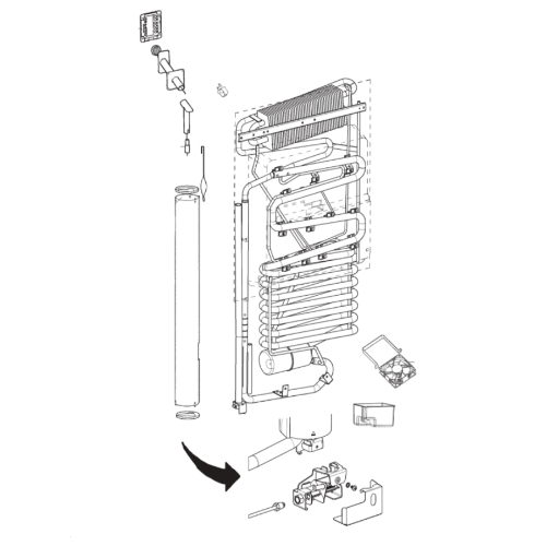 Ricambi frigo Dometic serie 8 mod. RML 8555 Sx Refrigerante