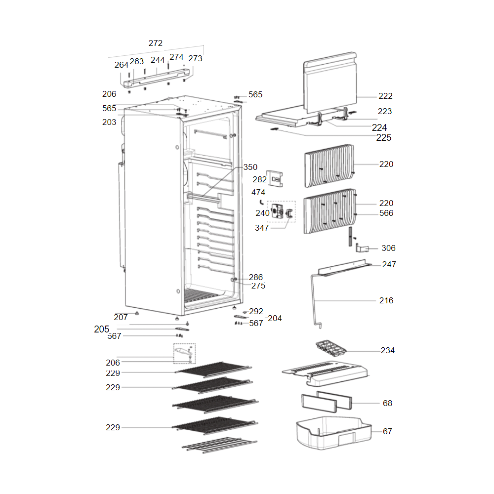 Ricambi frigo Dometic serie 8 mod. RML 8555 Sx - Mobile