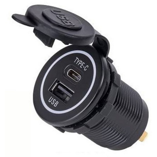 Porta USB per camper type C da incasso